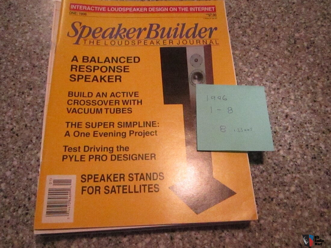 Speaker Builder Magazine, 129 issues from 1980 to 2000, Great Condition ...