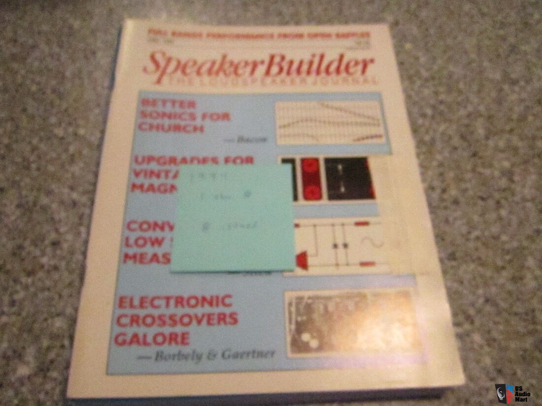 Speaker Builder Magazine, 129 issues from 1980 to 2000, Great Condition ...
