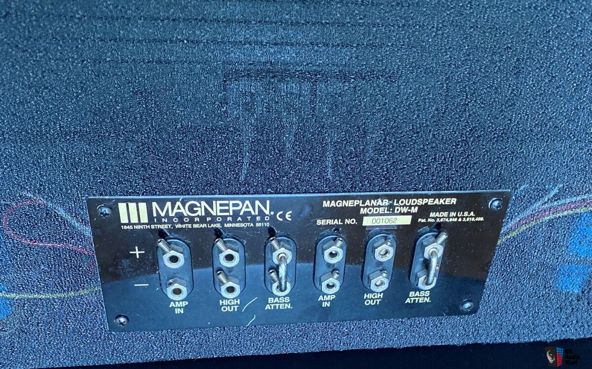 Magnepan DWM - DUAL WOOFER Magnepan BASS PANEL in Black/Oak Photo ...