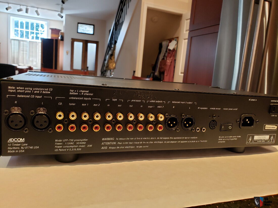 The Legendary Adcom GFP-750 Preamplifier with 2 Remotes Photo #2907422 ...