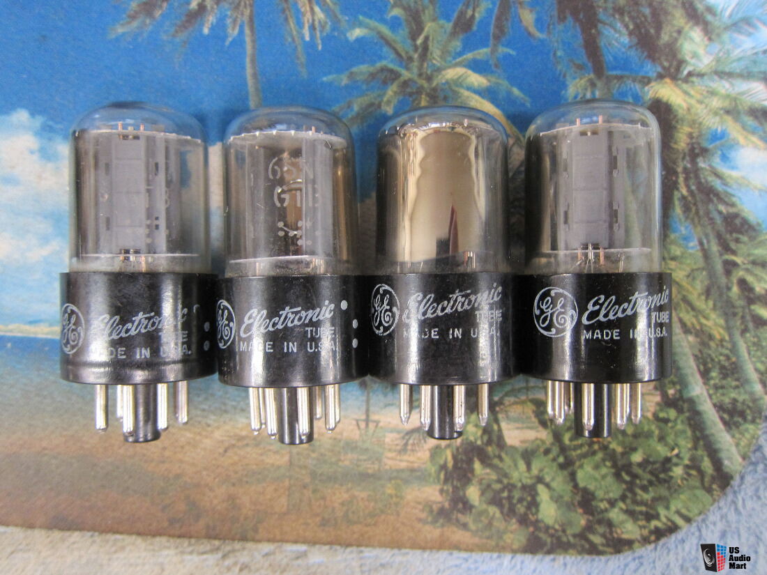 4 Vintage GE 6SN7 GTB Preamp Driver Tubes, 1960s, All Test Strong ...