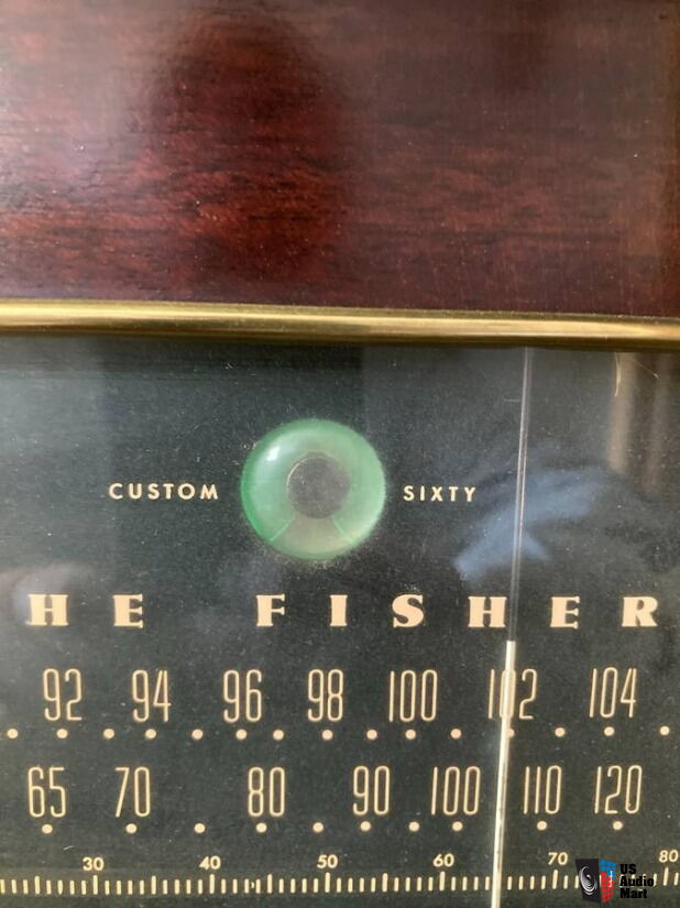 Extremely Rare Fisher Custom Sixty Top of the Line Tube Console with ...