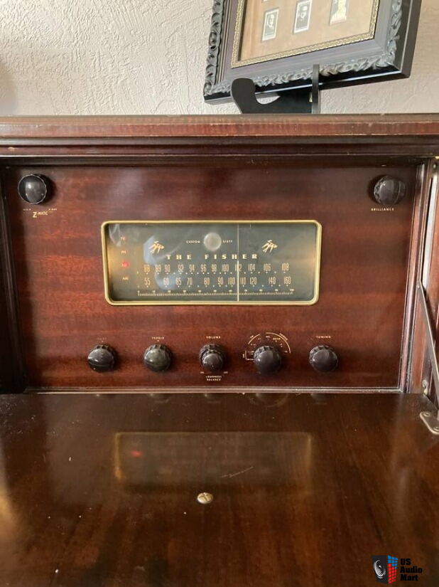 Extremely Rare Fisher Custom Sixty Top of the Line Tube Console with ...