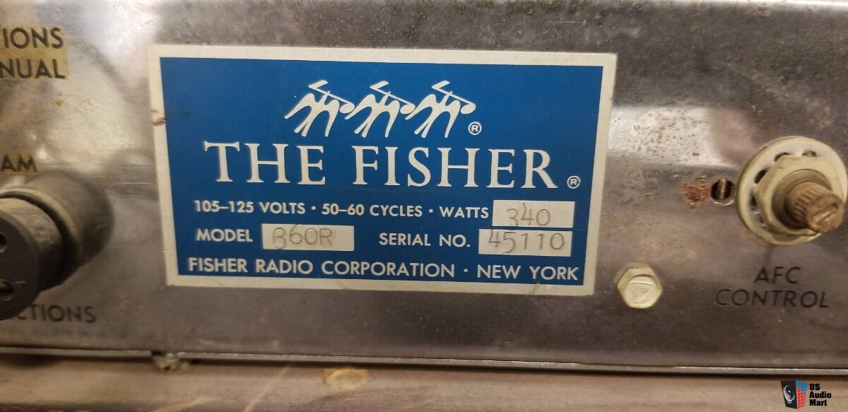 Extremely Rare Fisher Custom Sixty Top of the Line Tube Console with ...