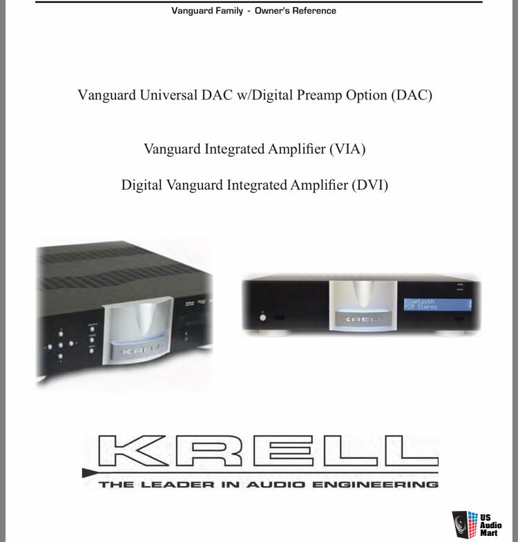 Krell Vanguard Integrated Amplifier with Digital Streaming DAC MINT ...