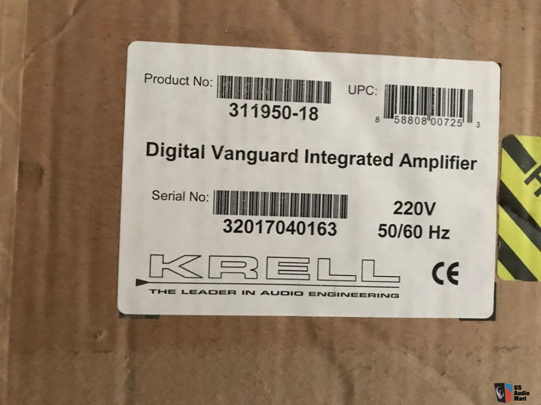 Krell Vanguard Integrated Amplifier with Digital Streaming DAC MINT ...