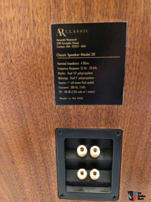 AR (Acoustic Research) Classic 30 Loudspeaker (Klipsch trades) Photo ...