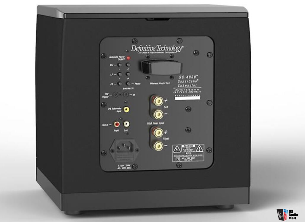 Definitive Technology SuperCube 4000 Powered Subwoofer-1200 Watts RMS ...