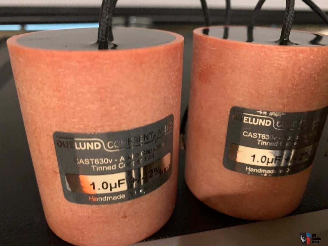 Duelund Capacitor 1.0uF 630Vdc CAST-PIO-Cu (Sn) & VCAP ODAM 1,0uF ...
