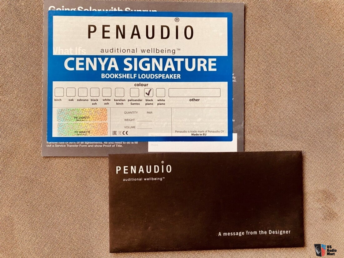 Penaudio Cenya Signature in gloss black Photo #2956240 - US Audio Mart