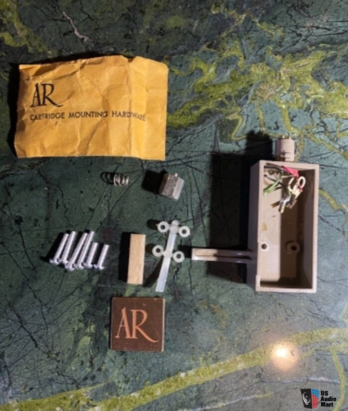 AR XA/XB Turntable Badge, Headshell, and mounting hardware-RARE Photo ...