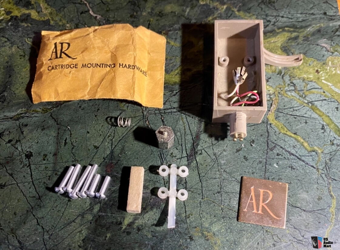 AR XA/XB Turntable Badge, Headshell, and mounting hardware-RARE Photo ...