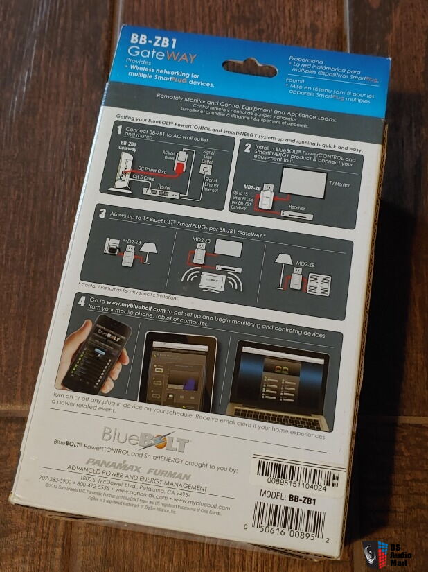 Panamax MD2-ZB 2-outlet SmartPlug BlueBolt surge protector ×4 with ...