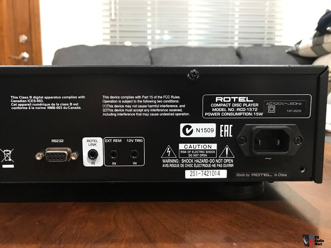 Rotel RCD-1572 CD Player / Digital Transport with Remote Photo #2997496 ...