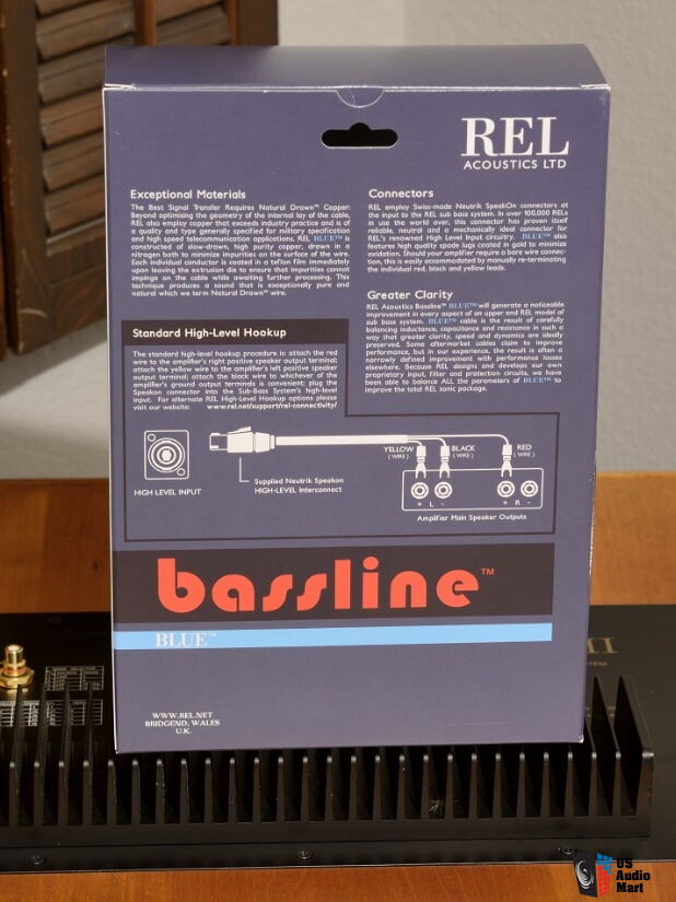 BRAND NEW REL Bassline Blue subwoofer cable 6m Photo #3007764 - UK ...