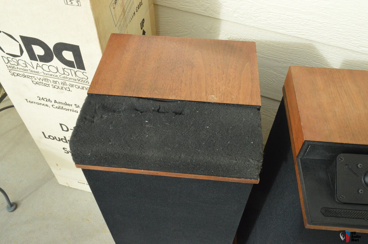 Vintage Design Acoustics D-2 Loudspeaker Tower Speakers w/ Boxes! + New ...