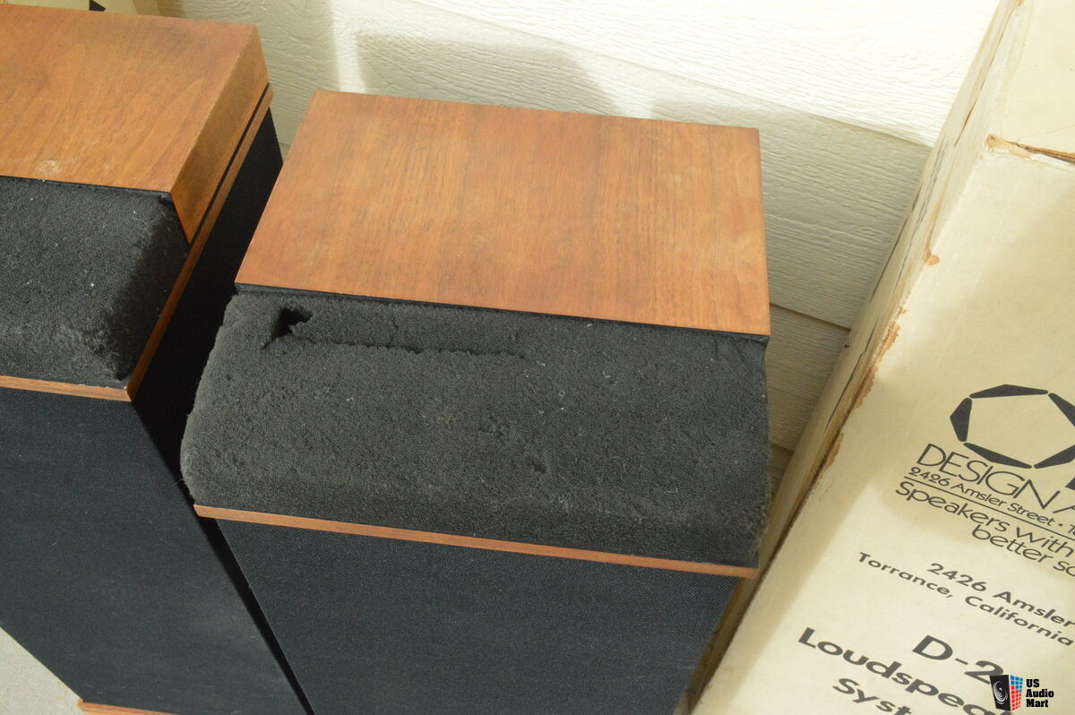 Vintage Design Acoustics D-2 Loudspeaker Tower Speakers w/ Boxes! + New ...