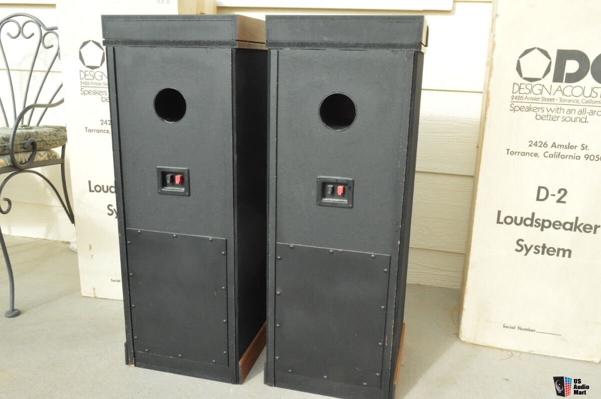 Vintage Design Acoustics D-2 Loudspeaker Tower Speakers w/ Boxes! + New ...