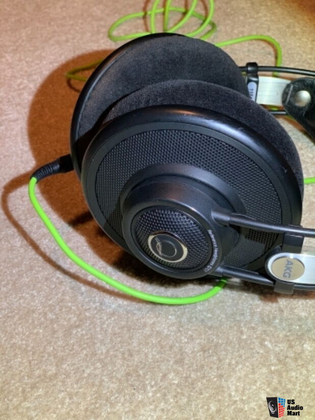 Quincy Jones black/green AKG Q701 headphones Photo #3009940 - US Audio Mart