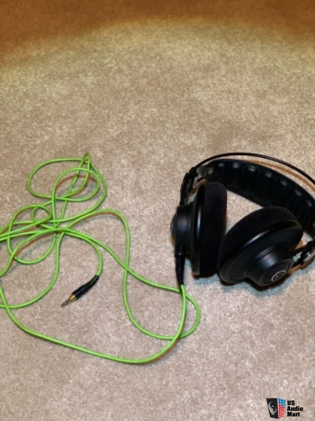 Quincy Jones black/green AKG Q701 headphones Photo #3009940 - US Audio Mart