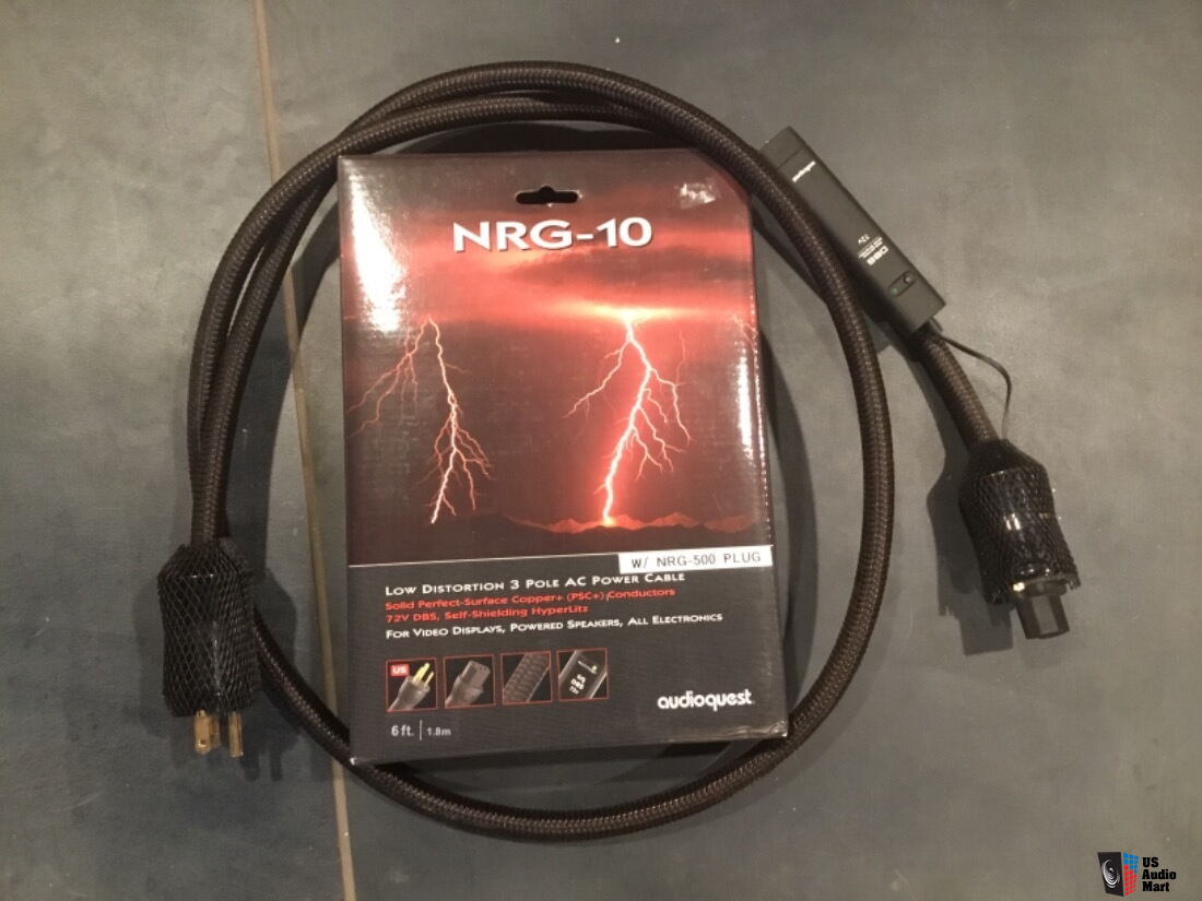 Audioquest NRG-10 power cord with NRG-500 plugs 1.8m Photo #3010341 ...