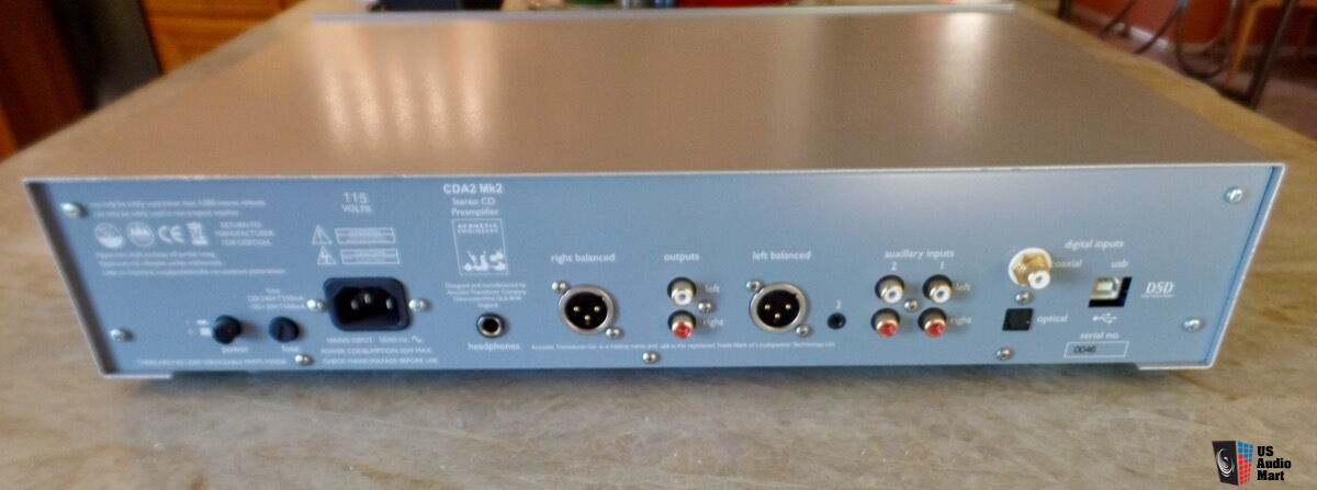 ATC CDA2MkII Balanced Analog Line Stage / CD Player / DAC with Remote ...