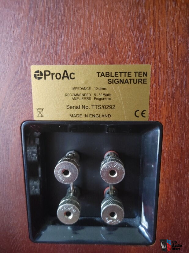 ProAc Tablette 10 Signature Speaker Pair in Real Mahogany Wood Finish ...