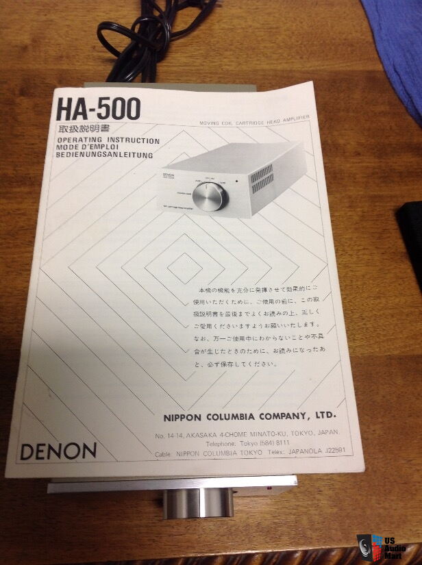 Denon HA- 500 MC Step-Up Cartridge Head Amplifier Photo #3033602 - US ...