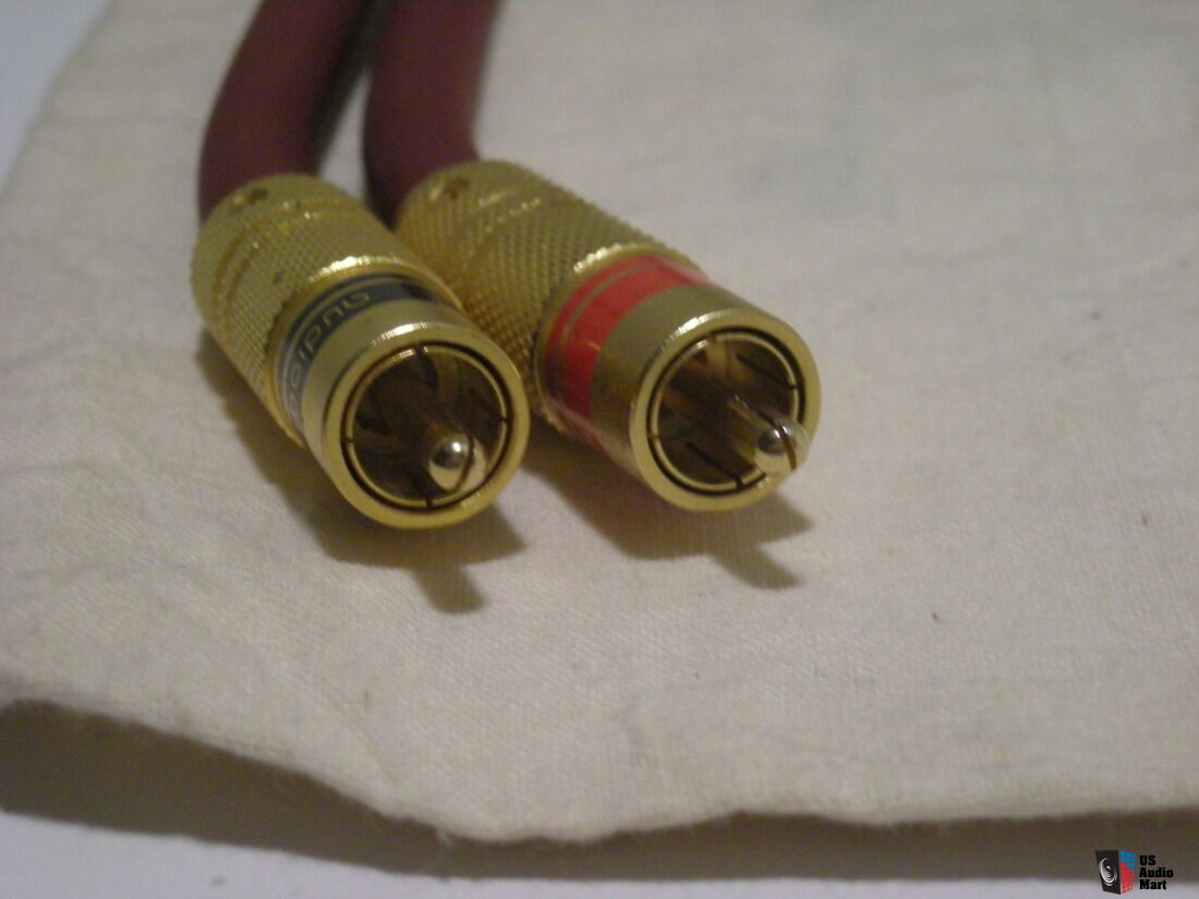 AudioQuest Ruby Hyperlitz RCA Interconnects - 1 Meter Pair Photo ...