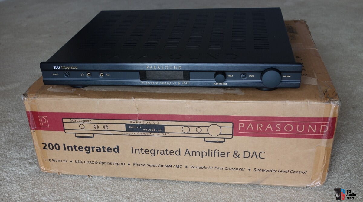 Parasound NewClassic 200 integrated amp and DAC with remote For Sale ...