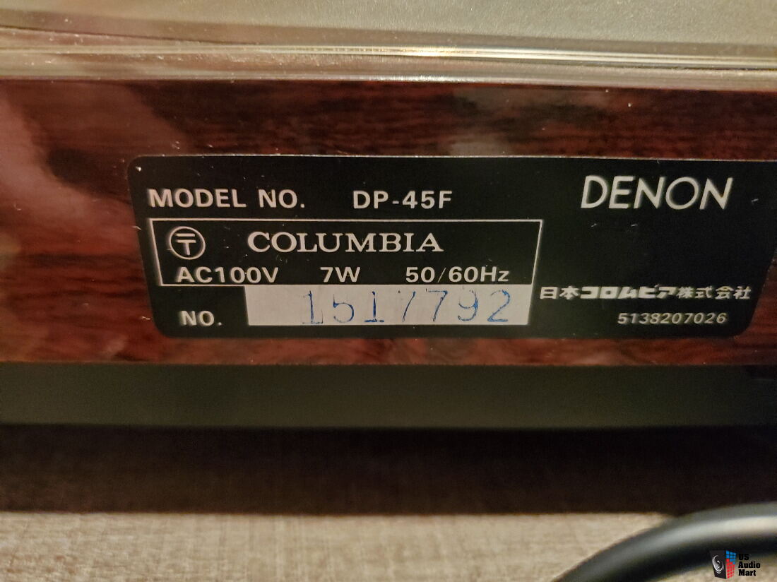 Denon DP-45F Fully Automatic Turntable ~ ORIGINAL BOX ~ Serviced ...
