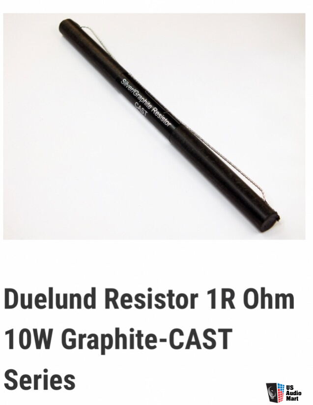 Pair of Duelund resistor 1R ohm 10W graphite cast Photo #3054074 - US ...
