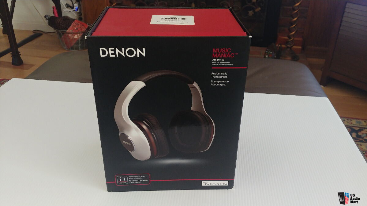 Denon AH-D7100 Over-Ear Reference Headphones - Hand Carved Mahagony ...