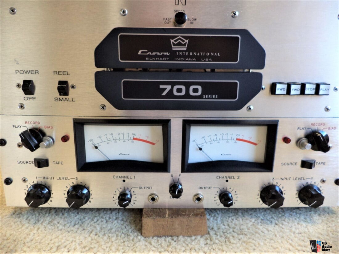 CROWN SX 724 Studio 2 speed - 3 3/4 and 7 1/2 ips - 1/4 track tape ...