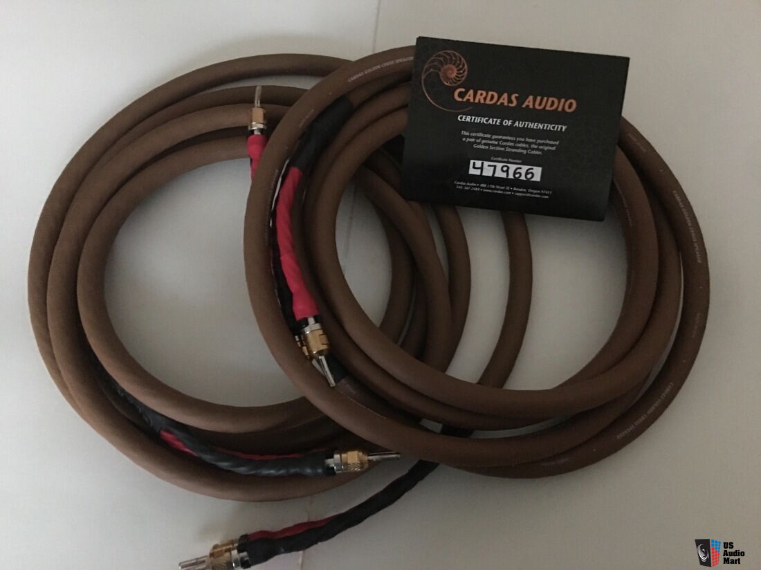 Cardas Golden Cross 4-M Speaker Cables, Latest Version/Certificate ...