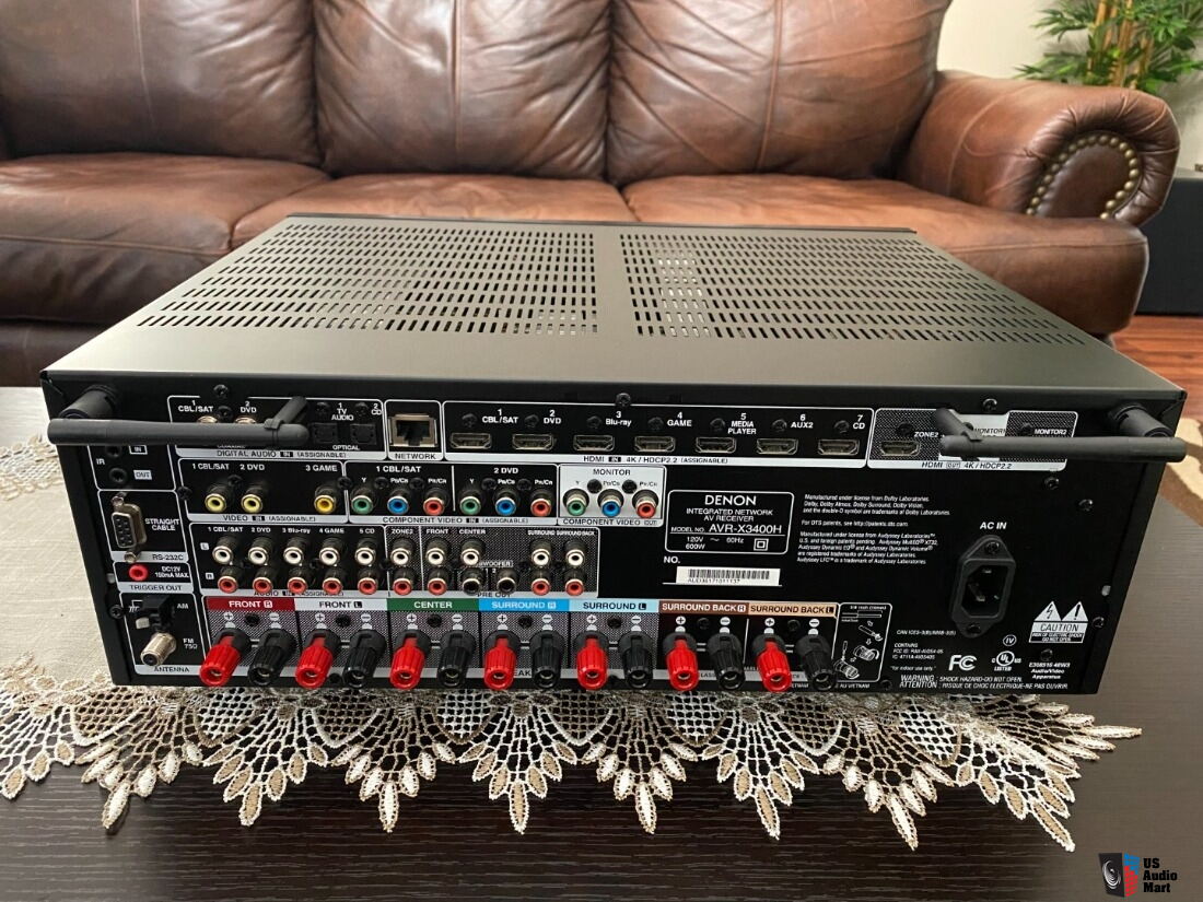 Denon AVR-X3400H In-Command Series 4K UHD 7.2 channel - AV Receiver ...