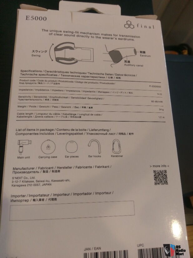 Final Audio E5000 In Ear Headphones Photo #3117921 - UK Audio Mart