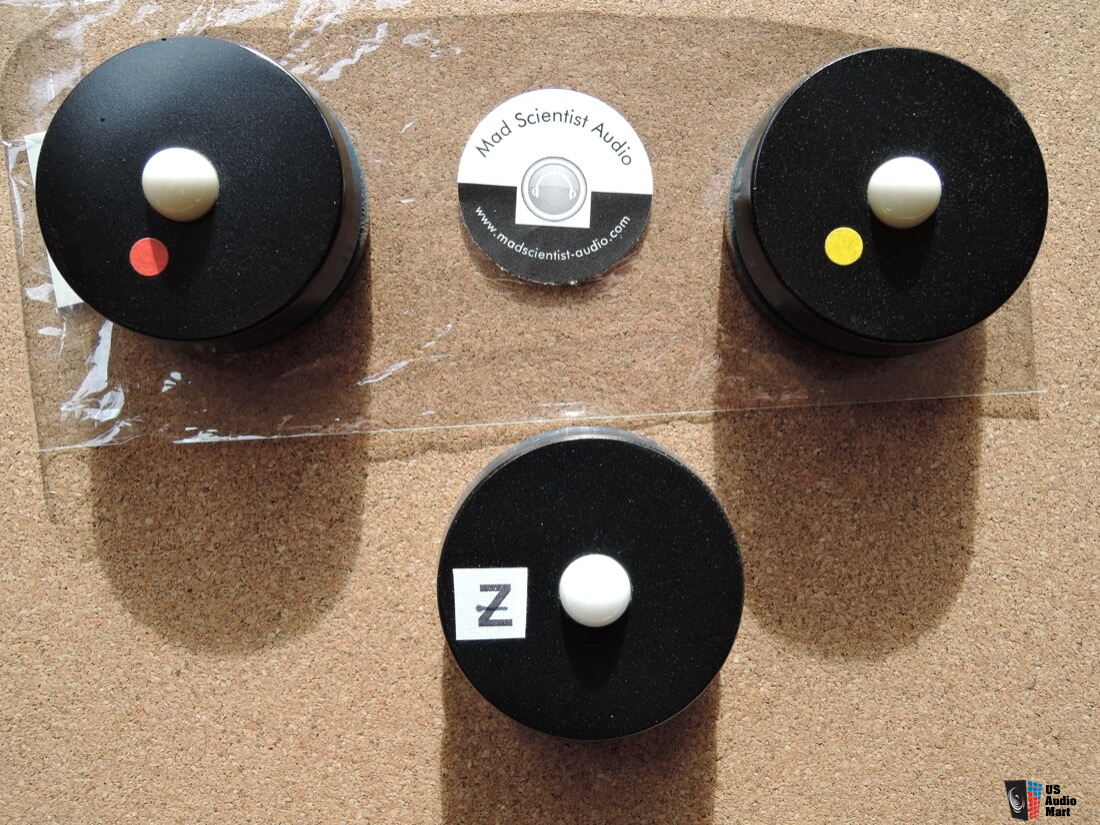 MAD Scientist BlackPod Ceramic Audio Footers, set of 3. As new ...