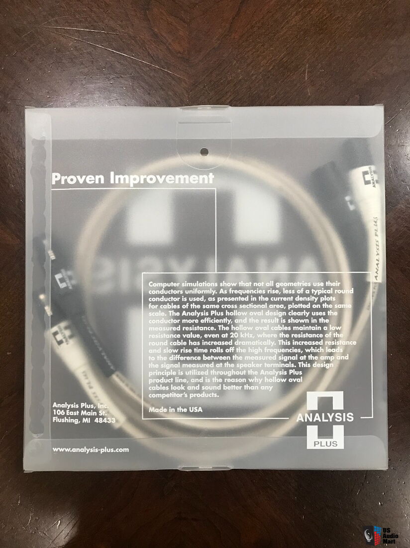 Analysis Plus Silver Oval XLR Interconnect 1 Meter Pair Photo #3122819 ...