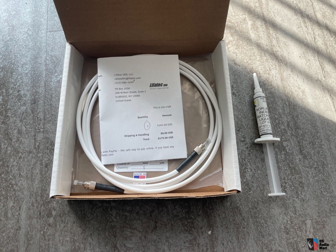 Lifatec ATT ST glass optical cable 6ft Photo #3127967 - US Audio Mart