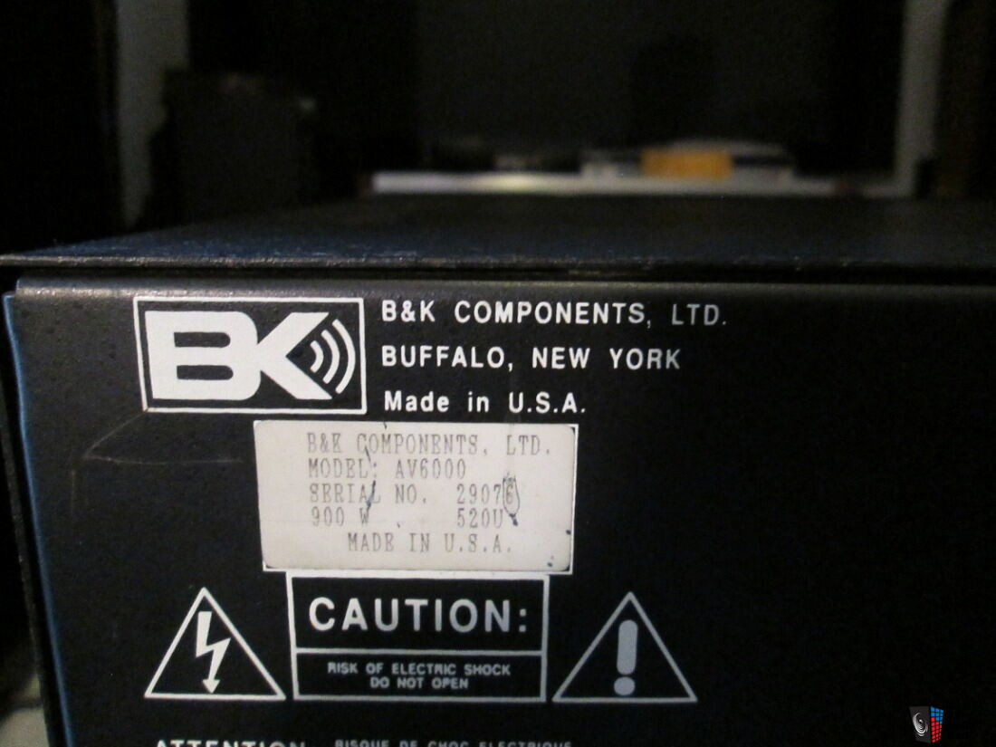 B&K AV6000 6-Channel Power Amp, 125 Watts/Channel Photo #3128896 - UK ...