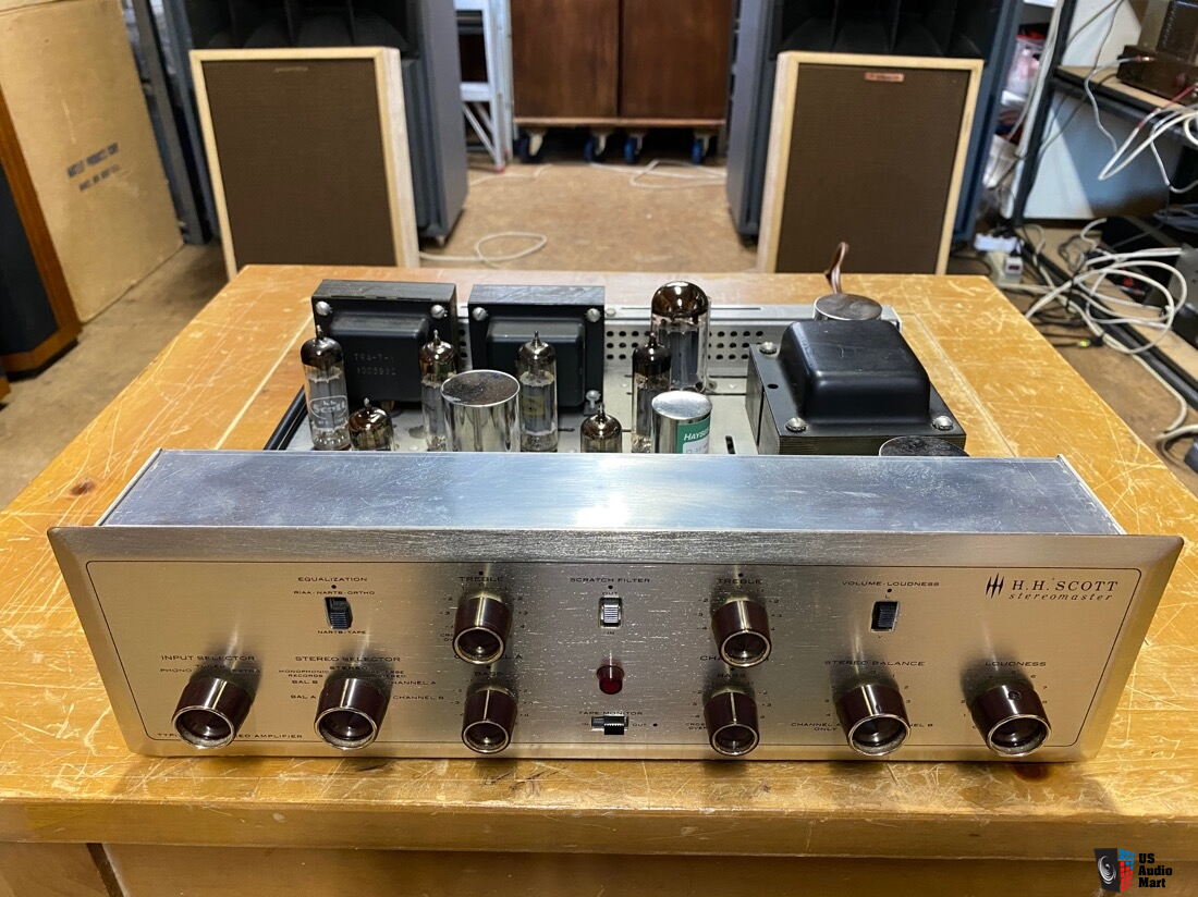 Scott 222 B Stereo Tube Amplifier - EL-84 Tubes - Fully Restored! Photo ...