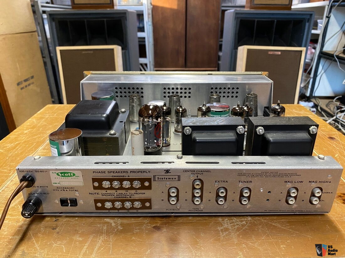 Scott 222 B Stereo Tube Amplifier - EL-84 Tubes - Fully Restored! Photo ...