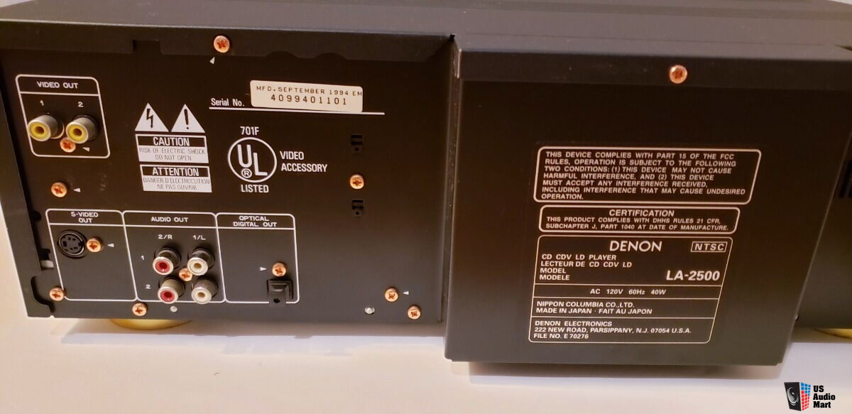 Denon LA-2500 multi laser disc player Photo #3137983 - US Audio Mart