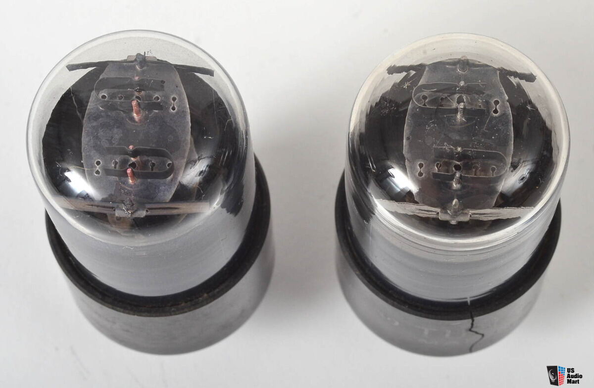 Matched Pair of Tung-Sol 6SN7 tubes - Round Plates - Black Glass Photo ...
