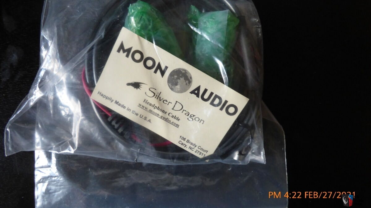 Moon Audio Silver Dragon PURE SILVER headphone cable for Focal Utopia ...