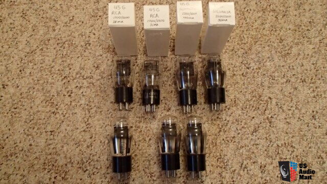 45 Tubes 2 pair 1 single For Sale - US Audio Mart