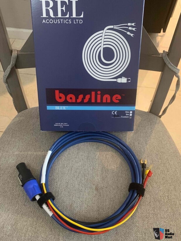 REL Acoustics Bassline Blue Subwoofer Cable For Sale - US Audio Mart