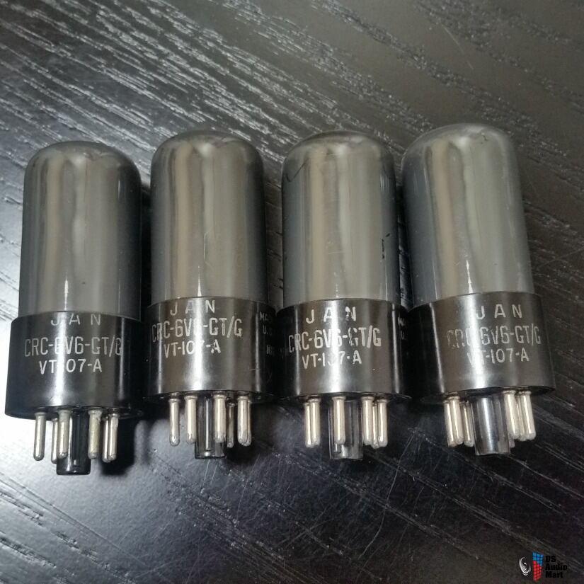 RCA VT-107A JAN CRC-6V6-GT/G Vacuum Tubes Tested Quad 1944 Photo ...