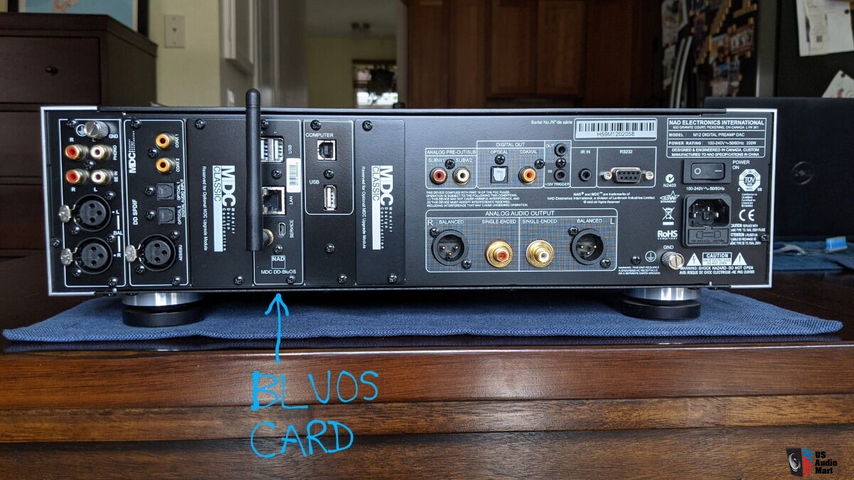 NAD Masters M12 Preamp DAC -with- BluOS streaming media card Photo ...